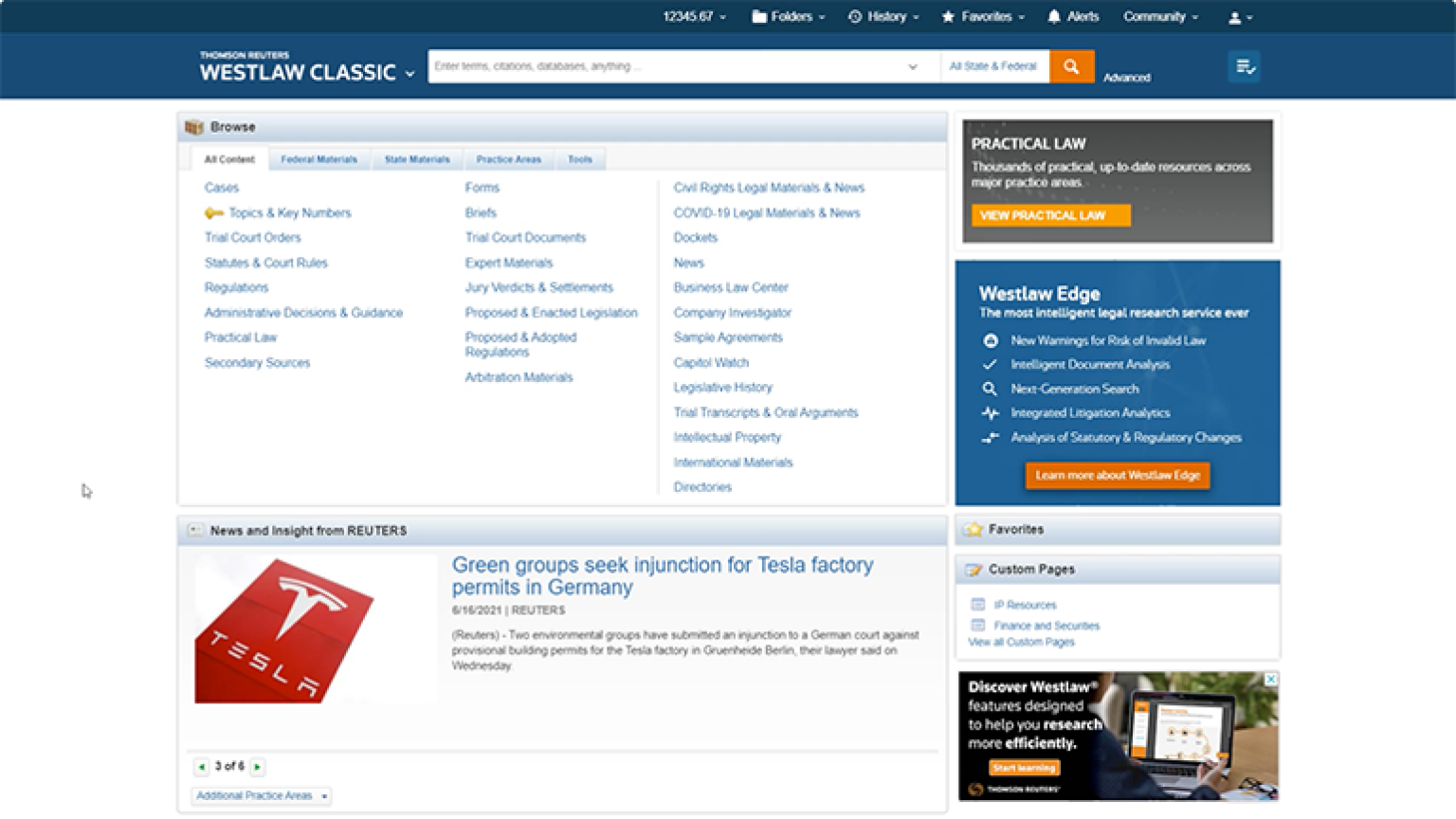 Westlaw Classic | The leading legal research service | Middle East ...